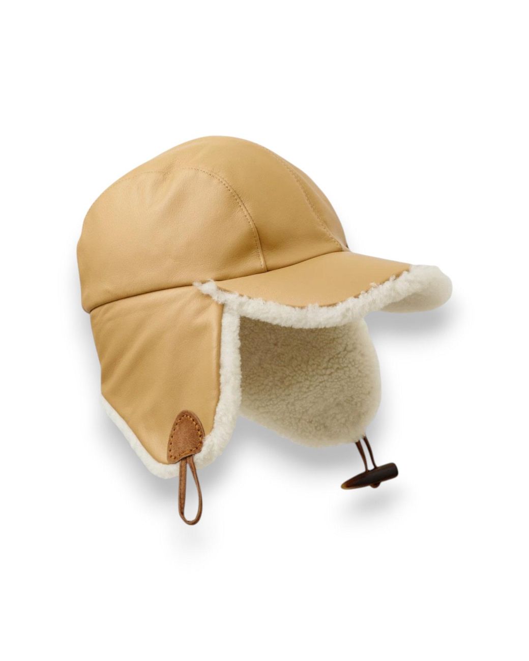 Mister Miller - Master Hatter Neutrals Bailey Shearling Driving Cap in ...