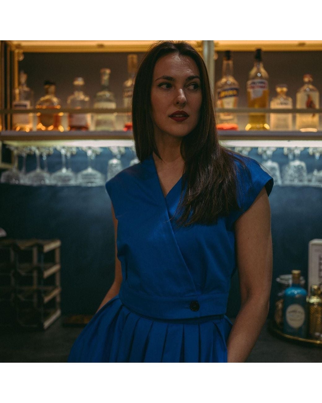 BEIRA Mari Cornflower Tailored Top & Waistcoat in Blue | Lyst