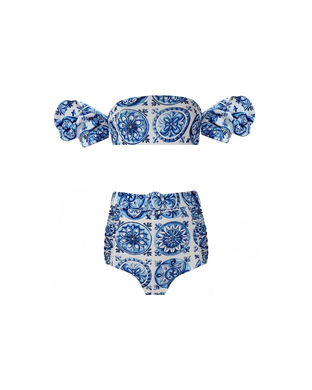 Nur Karaata Poppy Bleu Blanc Bikini in Blue | Lyst UK