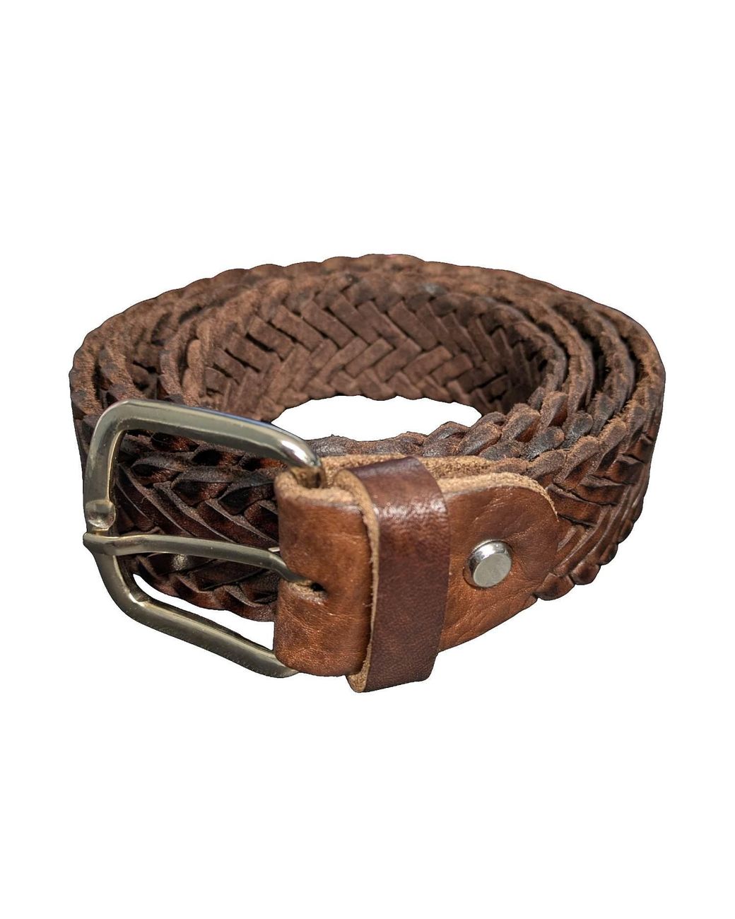 Berber Leather Braided Leather Belt in Brown | Lyst