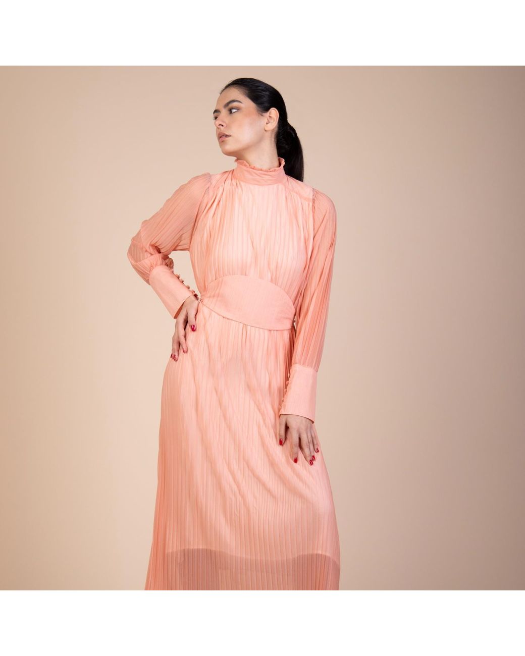 NUMBAT Dorothy Vintage-Inspired A Full Pleated Dress in Pink | Lyst