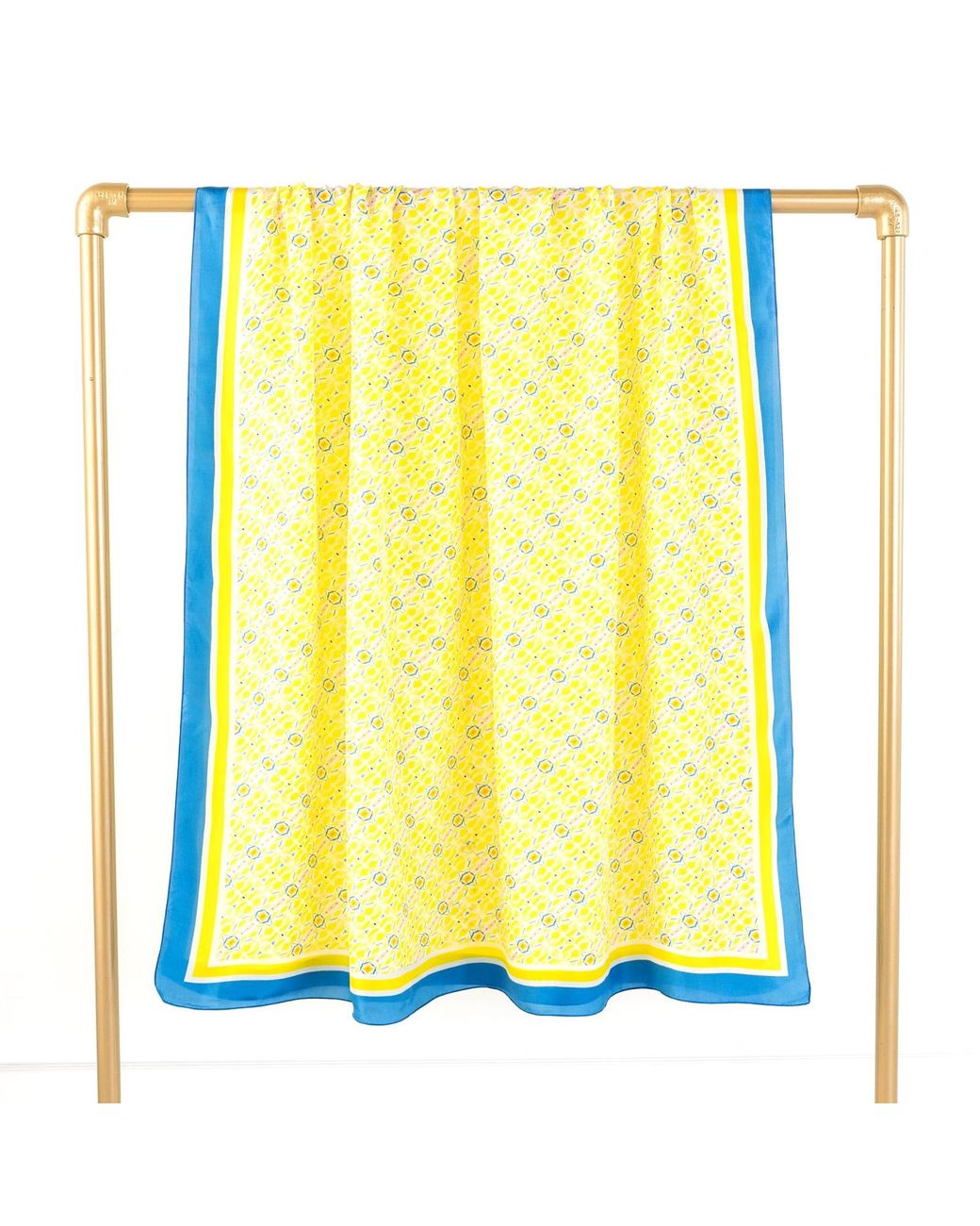 Evelyn & Kate Elegant All Silk Scarf, Double Lemon With Marigold ...