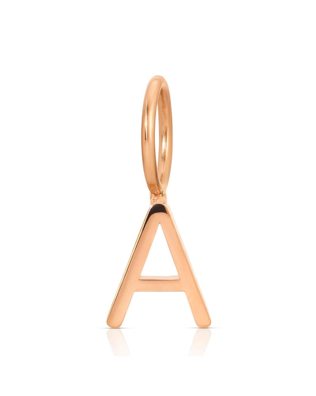 Maya Brenner Letter Charm in Metallic | Lyst UK