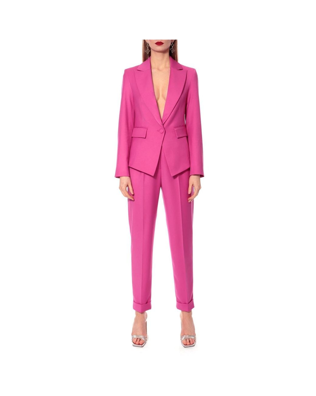 AGGI by HALEWSKI Angela Very Berry Single Breasted Feminine Blazer in ...