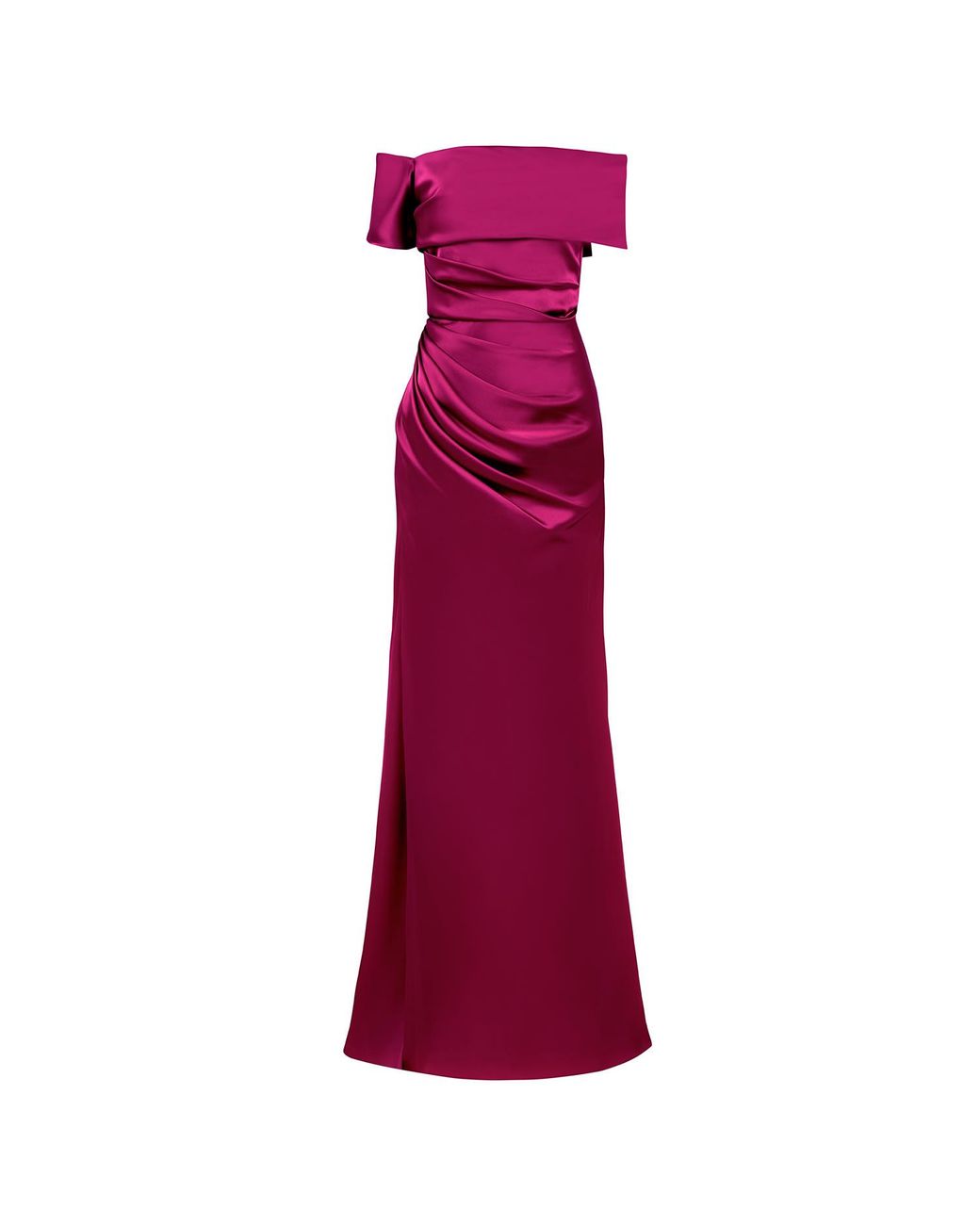 ALINA CERNĂTESCU Zamora Triacetate Maxi Dress With Slit And Off ...