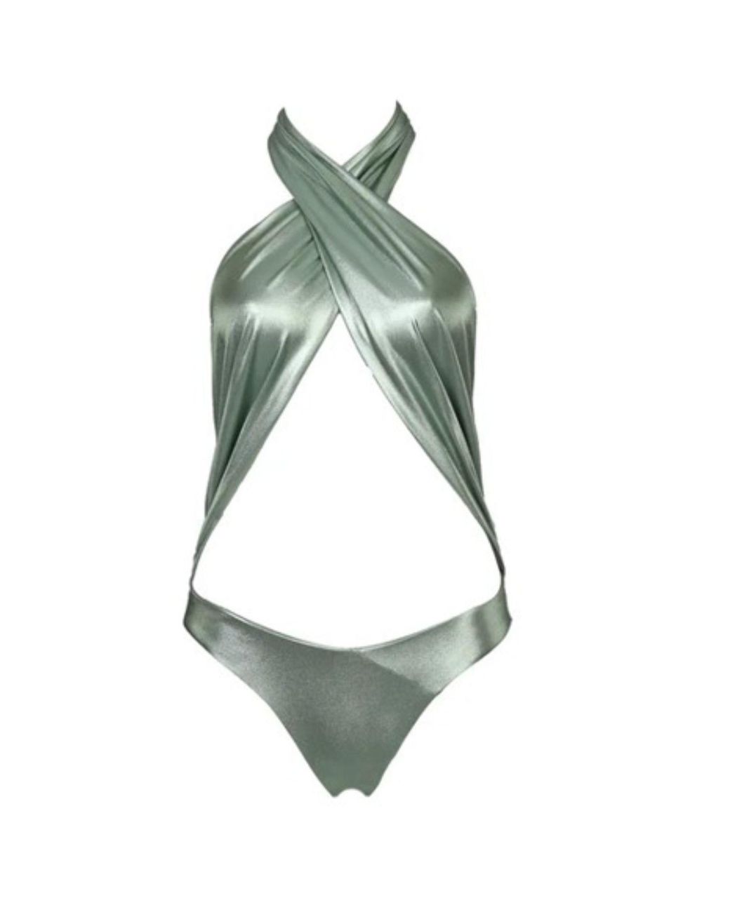 Room 24 Carol One Piece Military Metallic in Green | Lyst