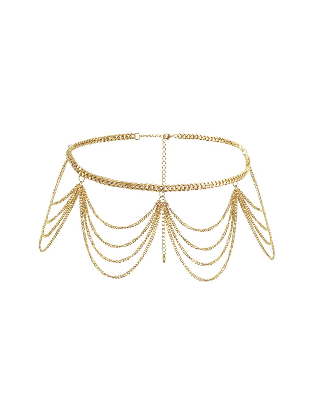 Anisa Sojka Draped Chain Belt in Metallic | Lyst