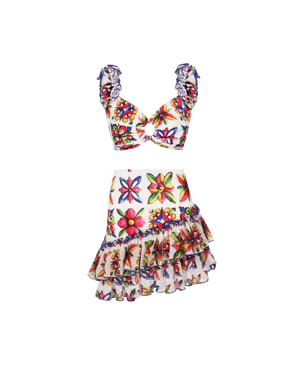 Nur Karaata Sicilia Lily & Tigra Set in Red | Lyst
