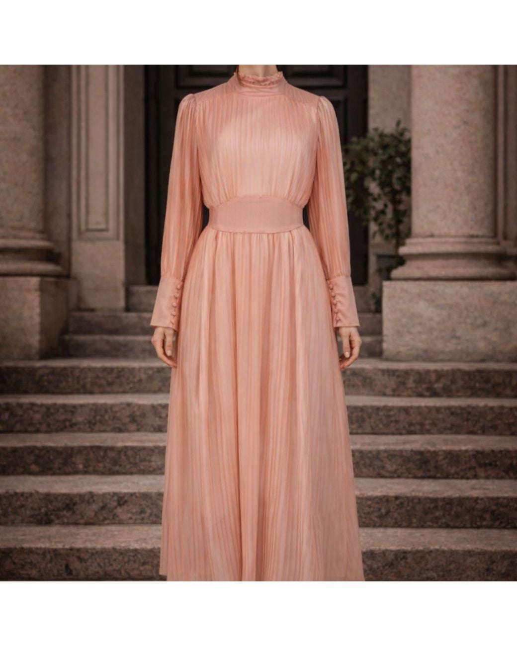 NUMBAT Dorothy Vintage-Inspired A Full Pleated Dress in Pink | Lyst