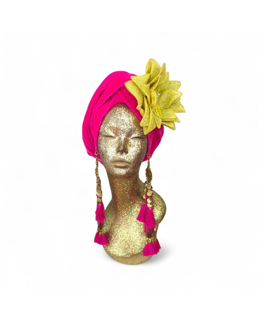 Julia Clancey Cha Cha Cha Boom Sunshine Hotty Dream Turban in Pink | Lyst