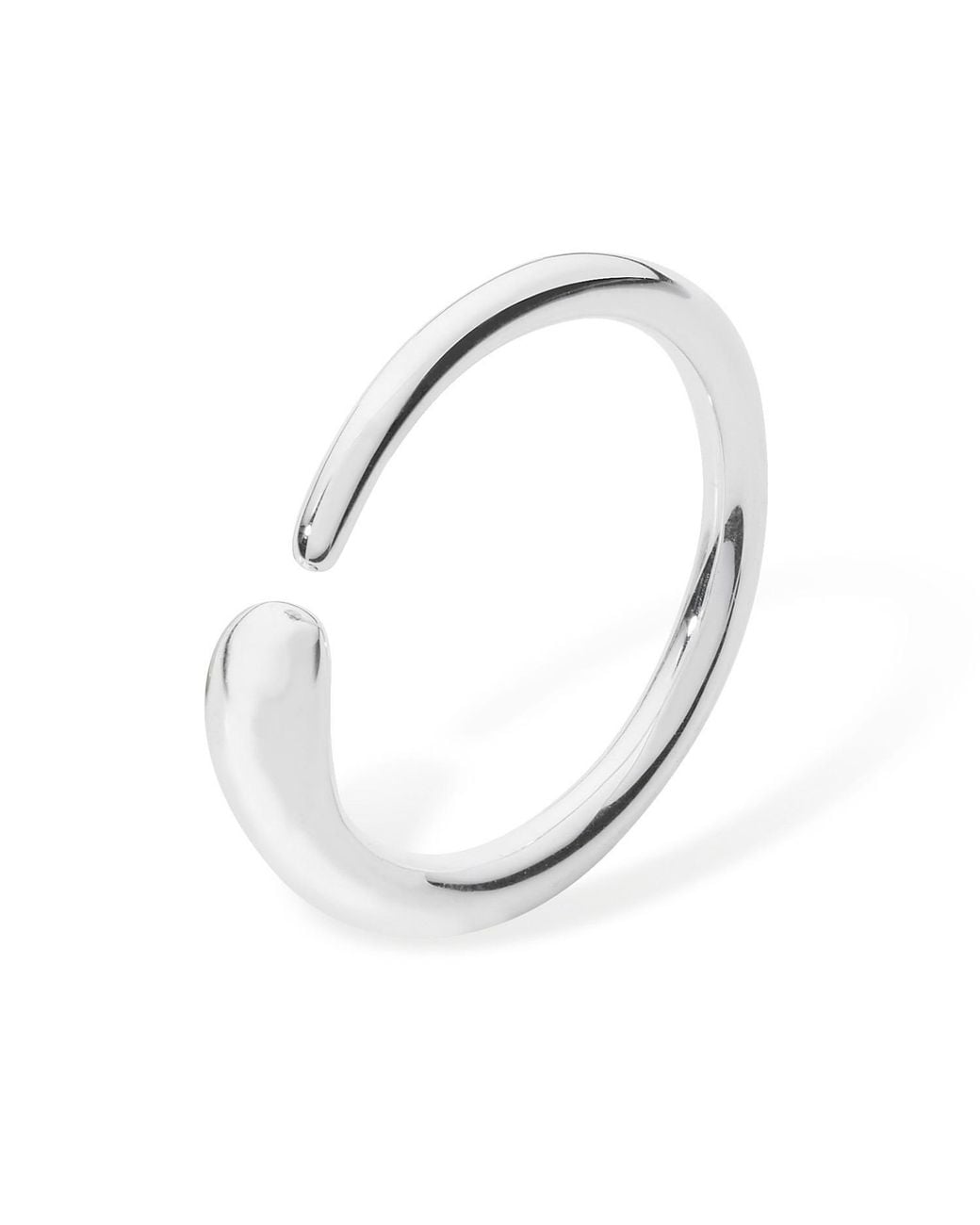 Lucy Quartermaine Sterling Single Drop Ring in Metallic | Lyst