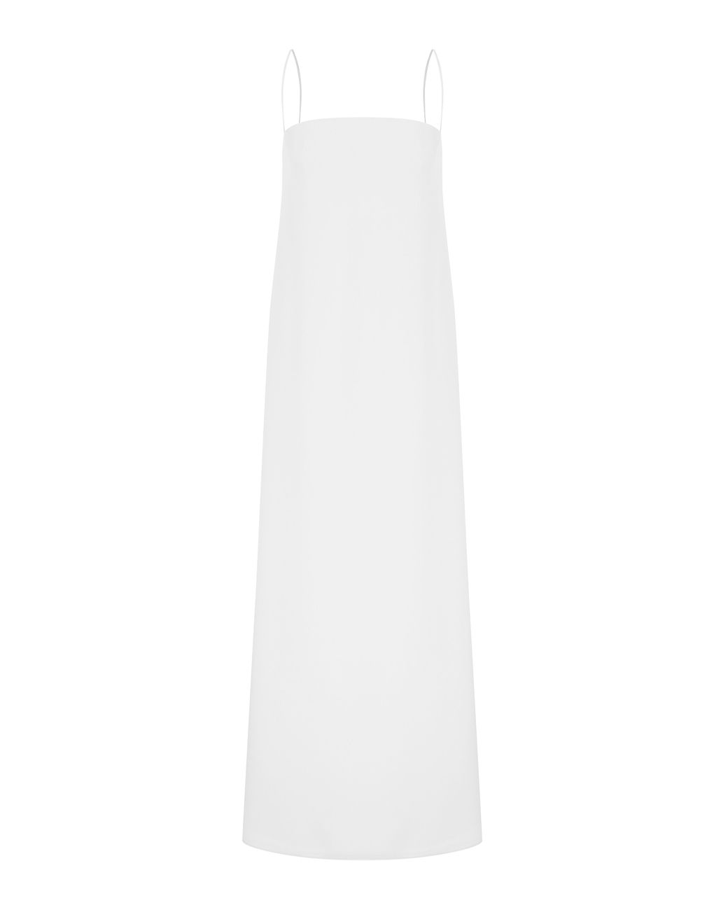 NAZLI CEREN Aella Long Satin Dress in White | Lyst UK