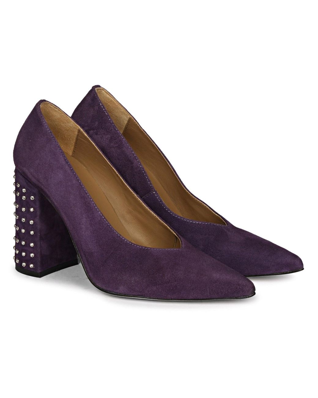 Saint G. Pamina Studded Pumps in Purple | Lyst