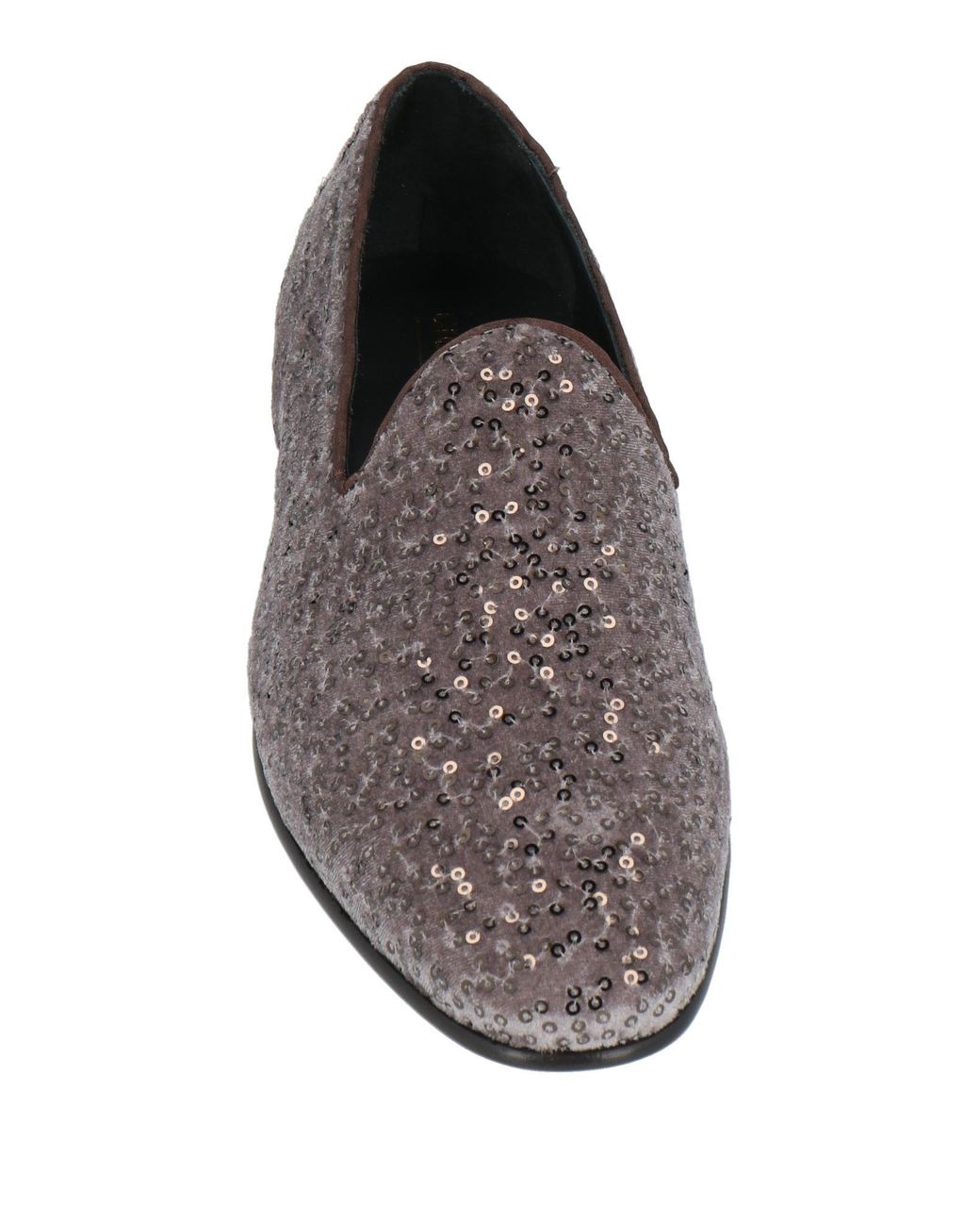 Giovanni Conti Taupe Loafers Textile Fibers in Gray for Men | Lyst