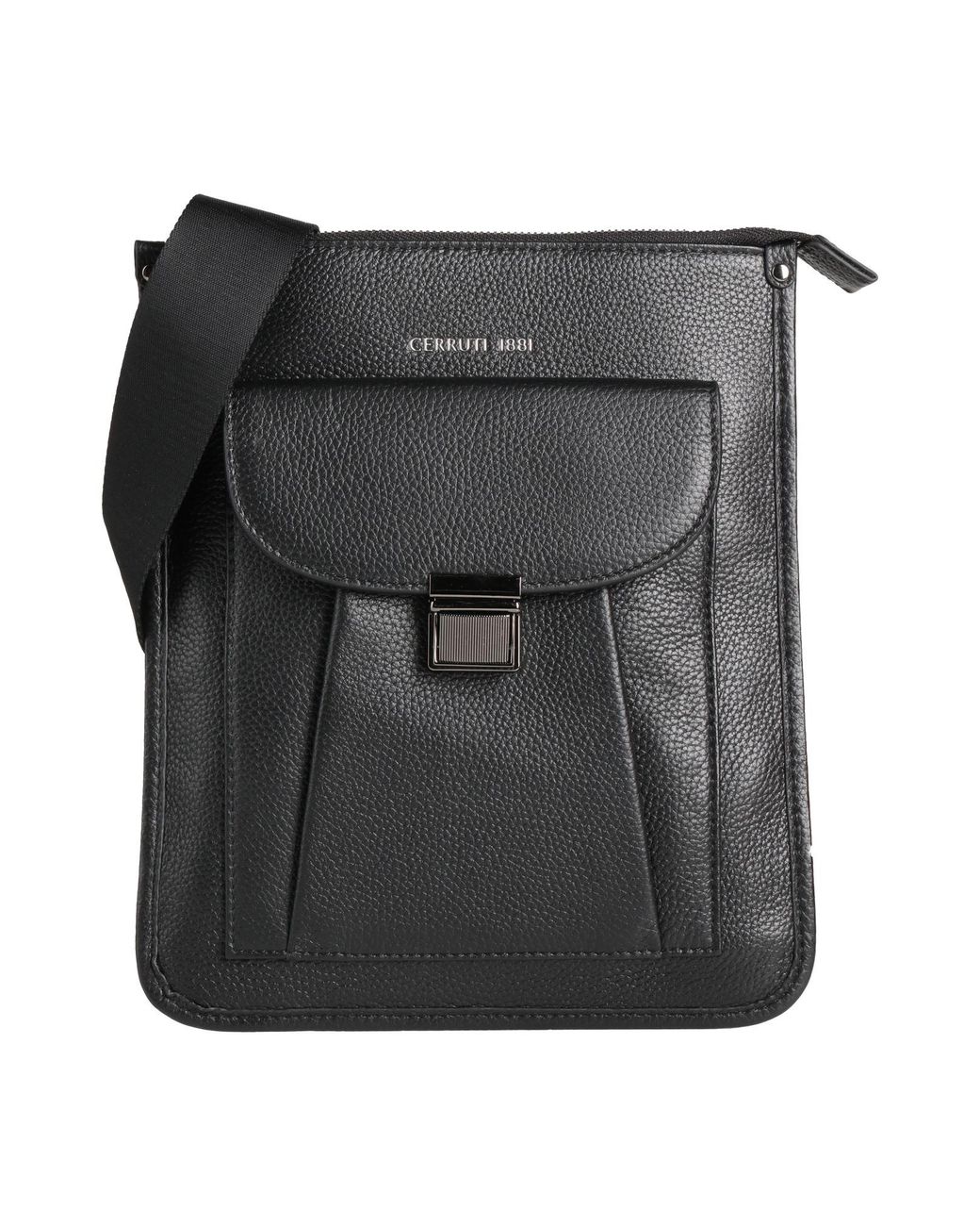 Cerruti 1881 Cross-Body Bag Calfskin in Black for Men | Lyst