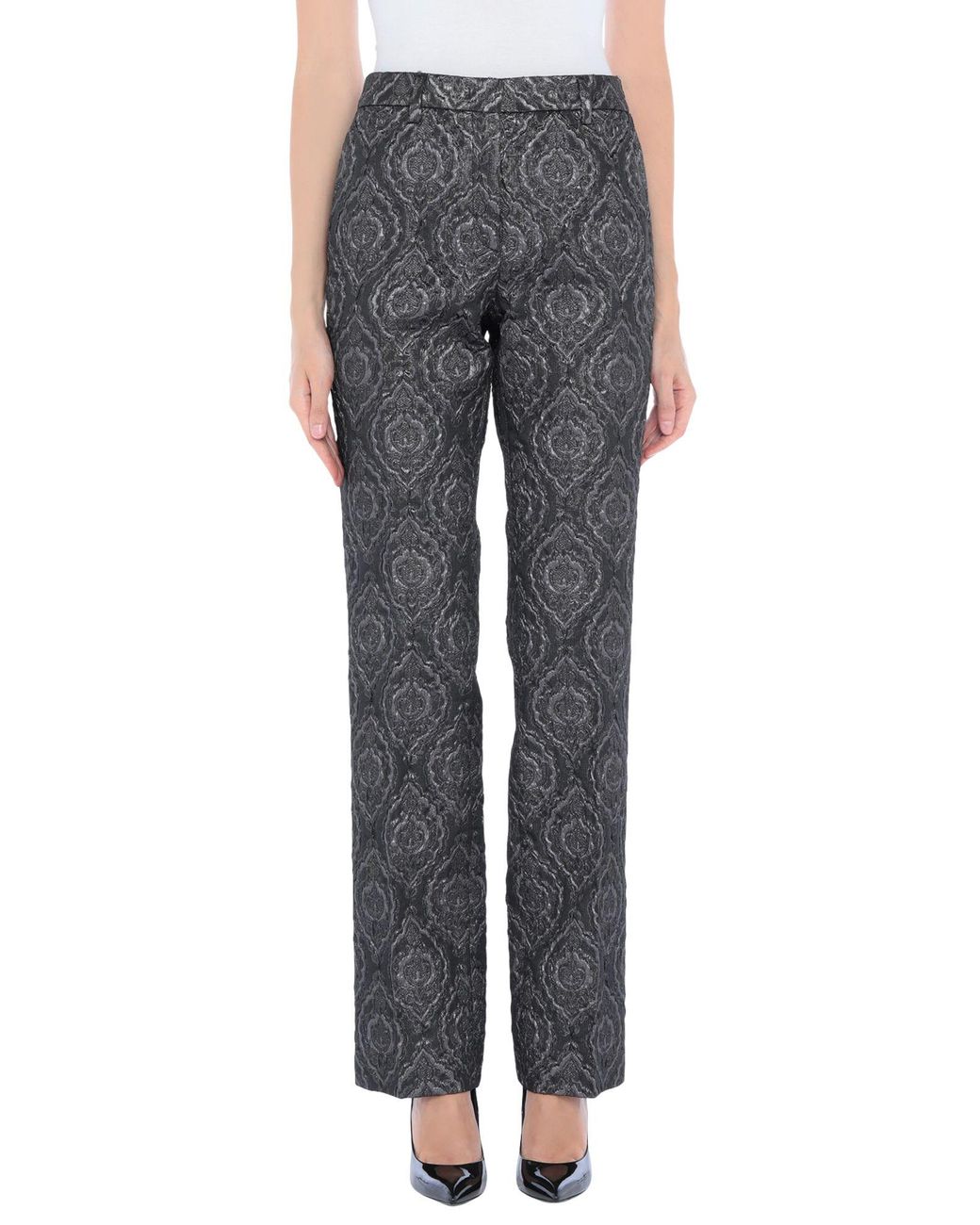 N°21 Synthetic Casual Pants in Lead (Gray) - Lyst