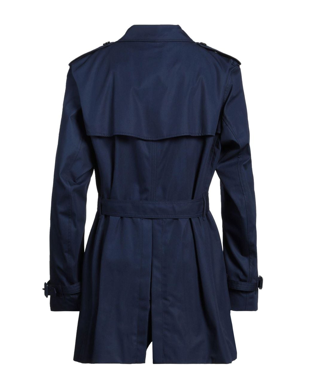 Burberry Overcoat & Trench Coat Cotton in Blue for Men | Lyst
