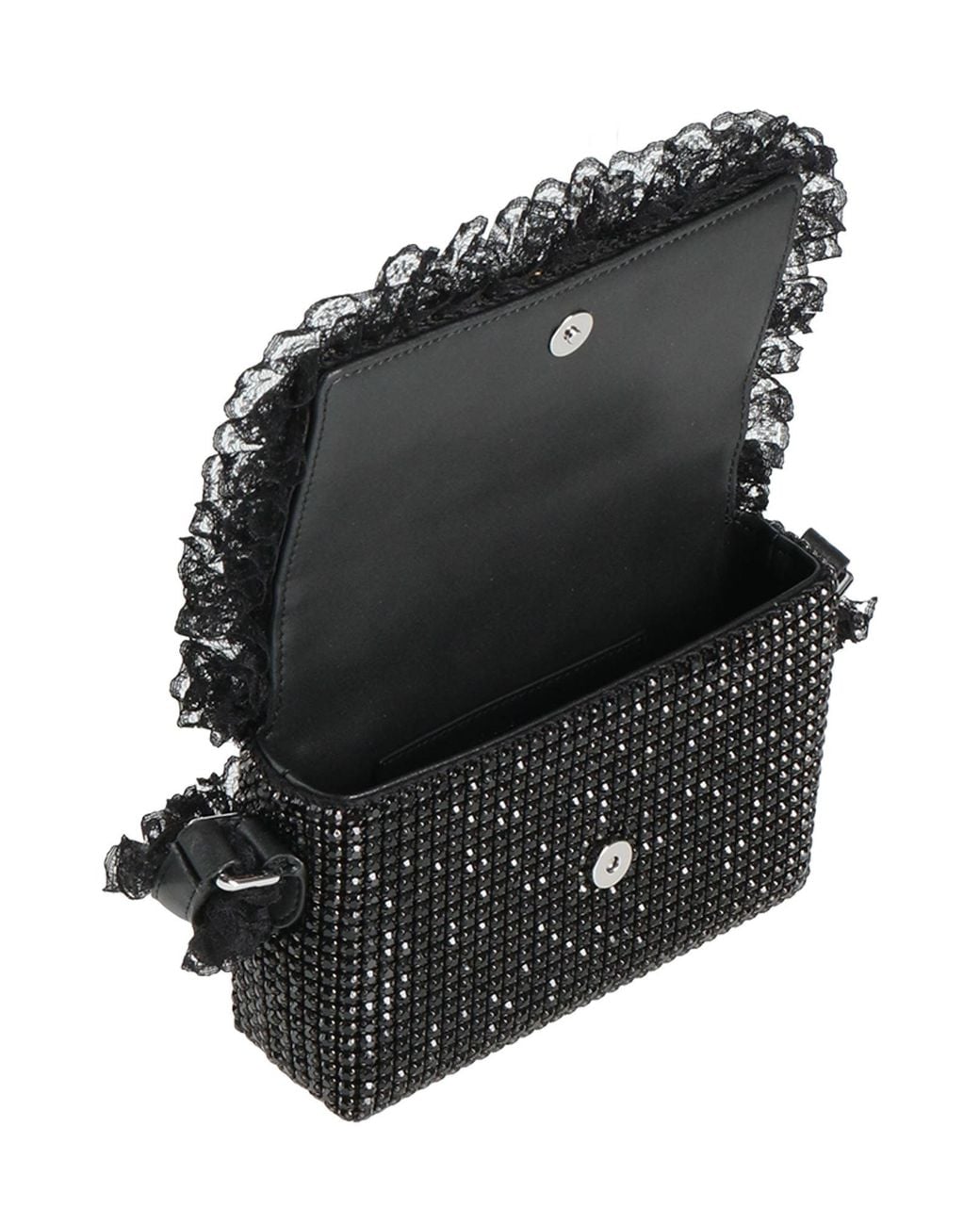 Self-Portrait Handbag in Black | Lyst UK
