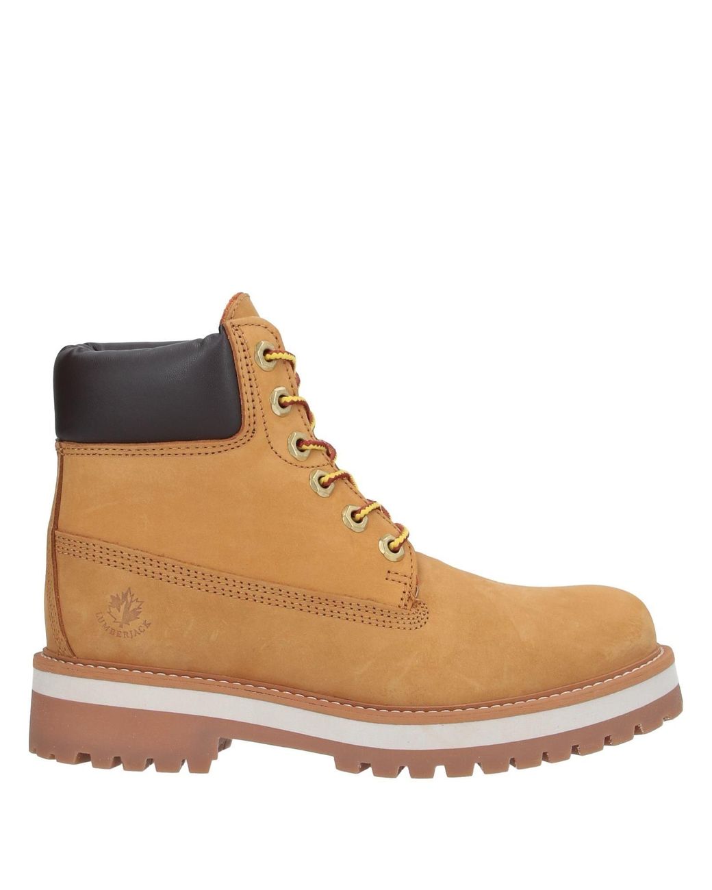 Lumberjack Leather Ankle Boots in Brown - Lyst