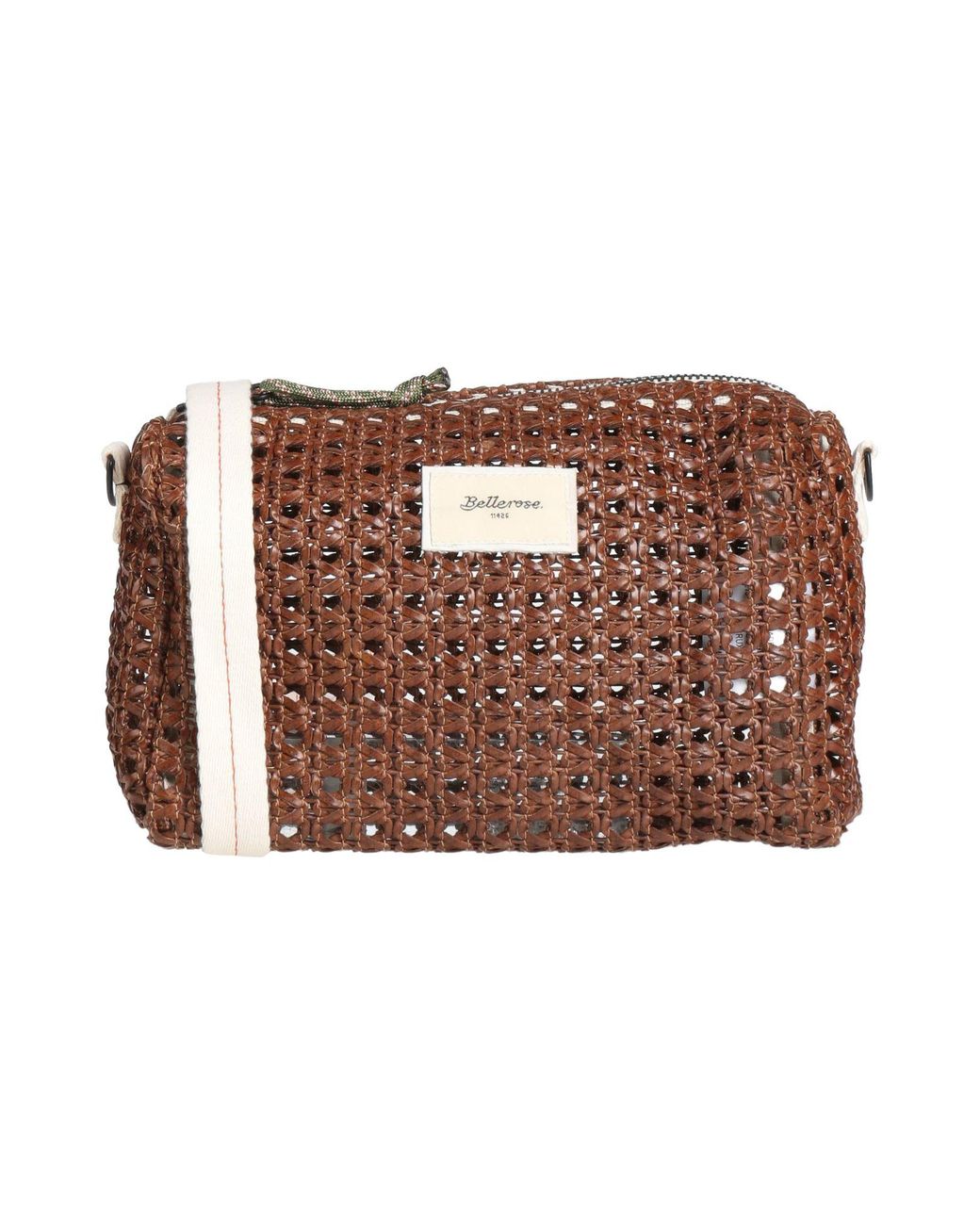 Bellerose Cross-Body Bag Leather, Textile Fibers in Brown | Lyst
