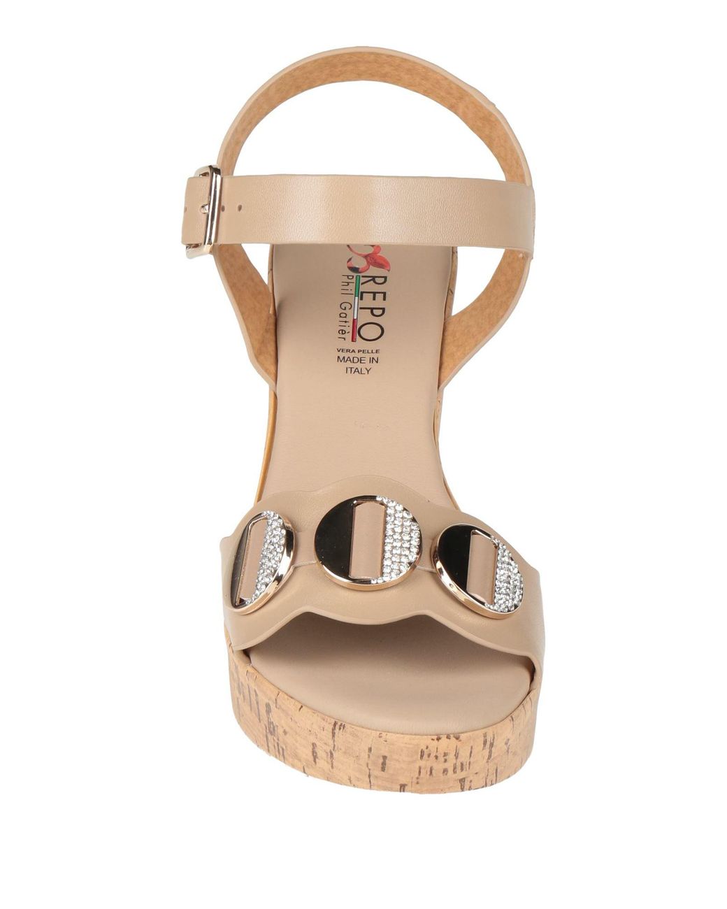 Repo Sandals Leather in Natural | Lyst