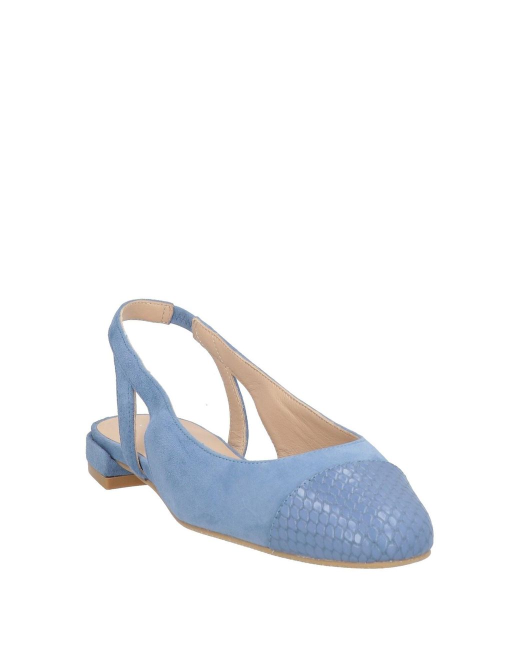 Stuart Weitzman Pastel Ballet Flats Leather in Blue | Lyst