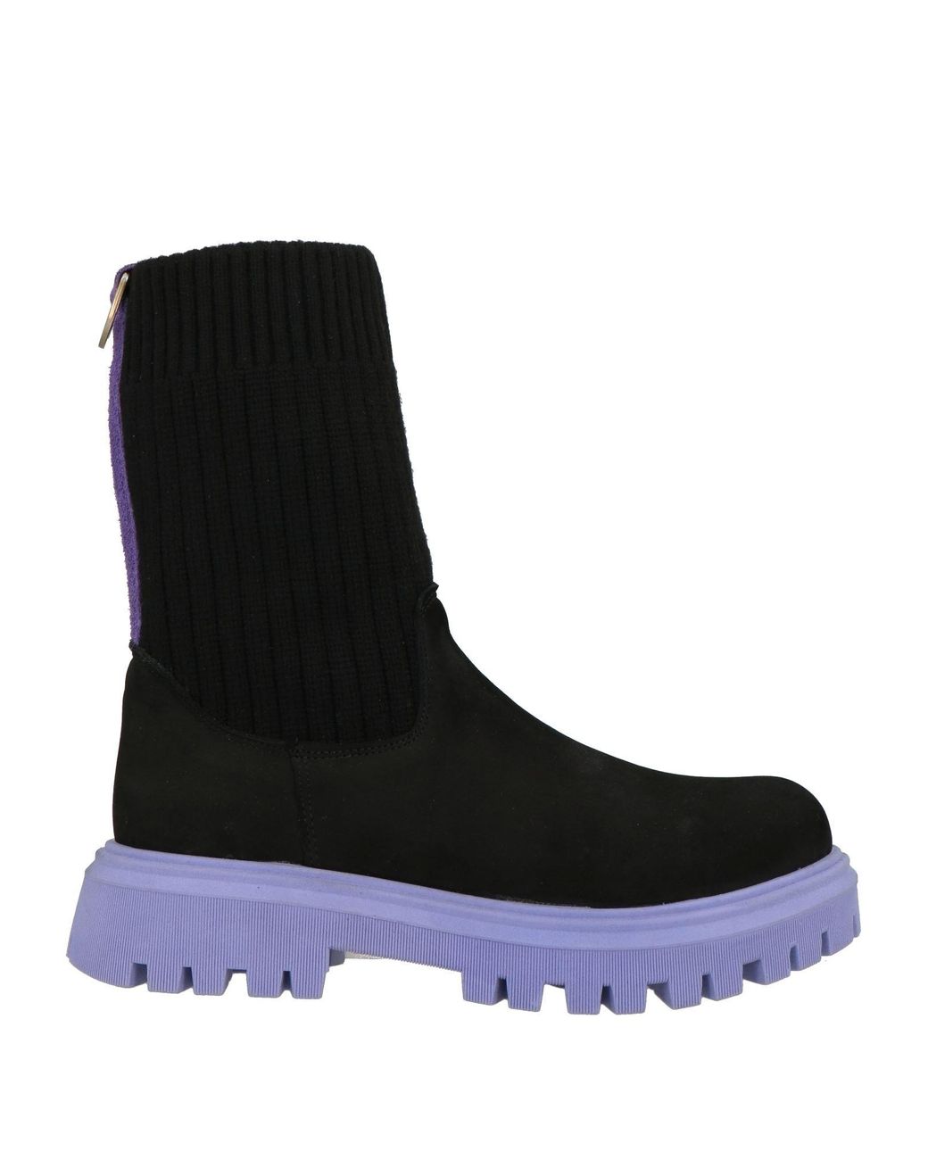 Nila & Nila Ankle Boots Leather, Textile Fibers in Black | Lyst