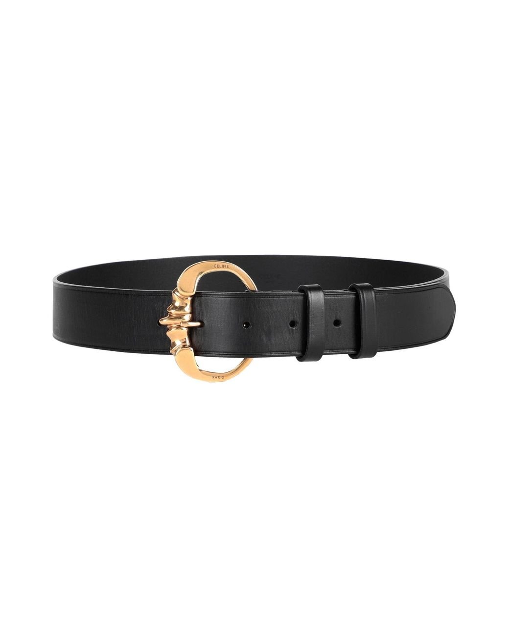 Celine Belt Leather in Black | Lyst