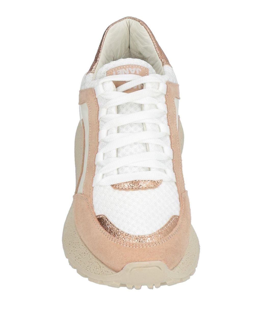 Janet & Janet Sneakers Leather, Textile Fibers in Natural | Lyst