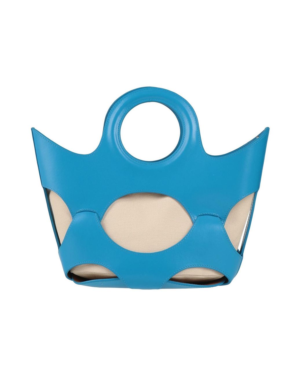 Hereu Azure Handbag Leather, Textile Fibers in Blue | Lyst