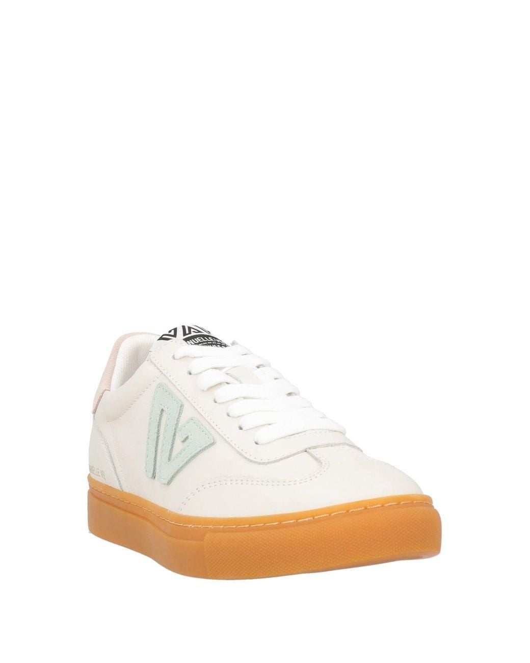 Emanuélle Vee Sneakers Leather in White | Lyst