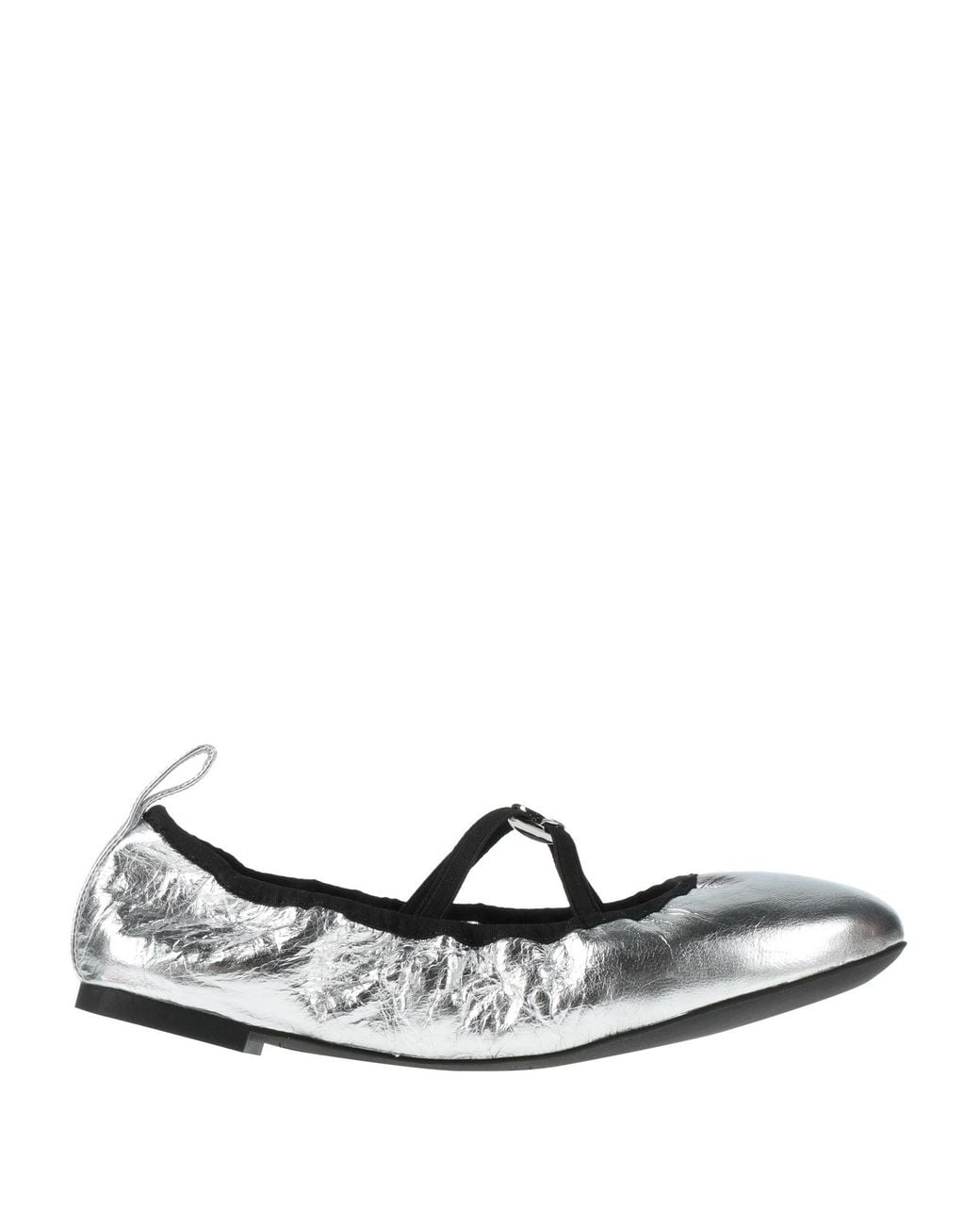 Tory Burch Ballet Flats Leather, Textile Fibers in White | Lyst
