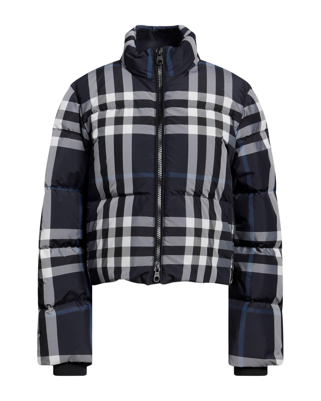 Burberry Down Jacket in Blue | Lyst