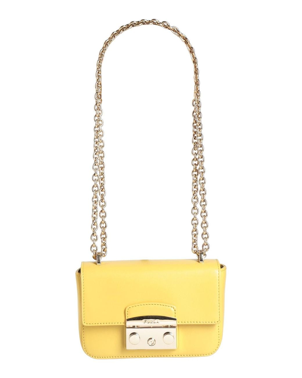 Furla Shoulder Bag Leather in Yellow | Lyst UK