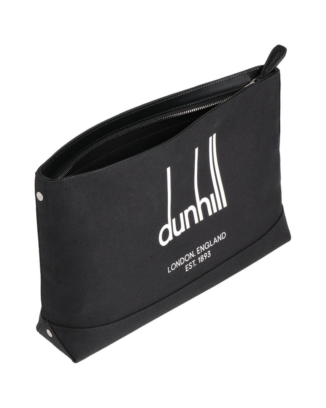 dunhill Handbag Textile Fibers, Leather in Black for Men | Lyst