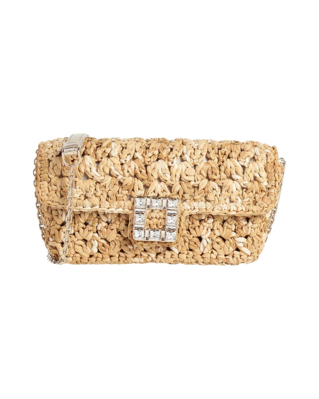 Roger Vivier Cross-Body Bag Natural Raffia | Lyst