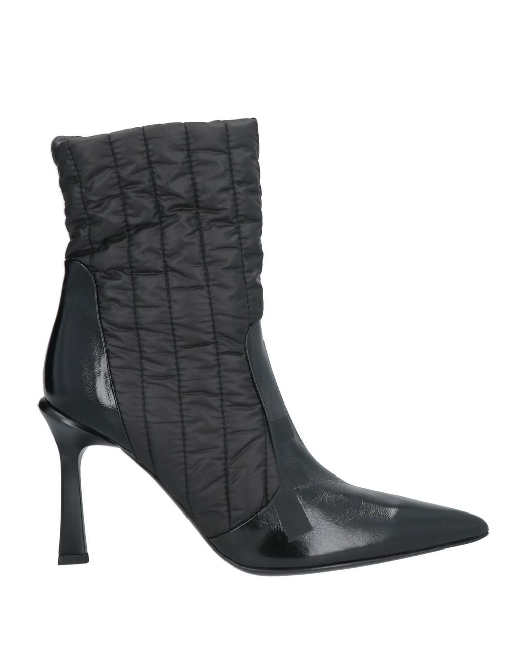 Fabi Ankle Boots Leather, Textile Fibers in Black | Lyst