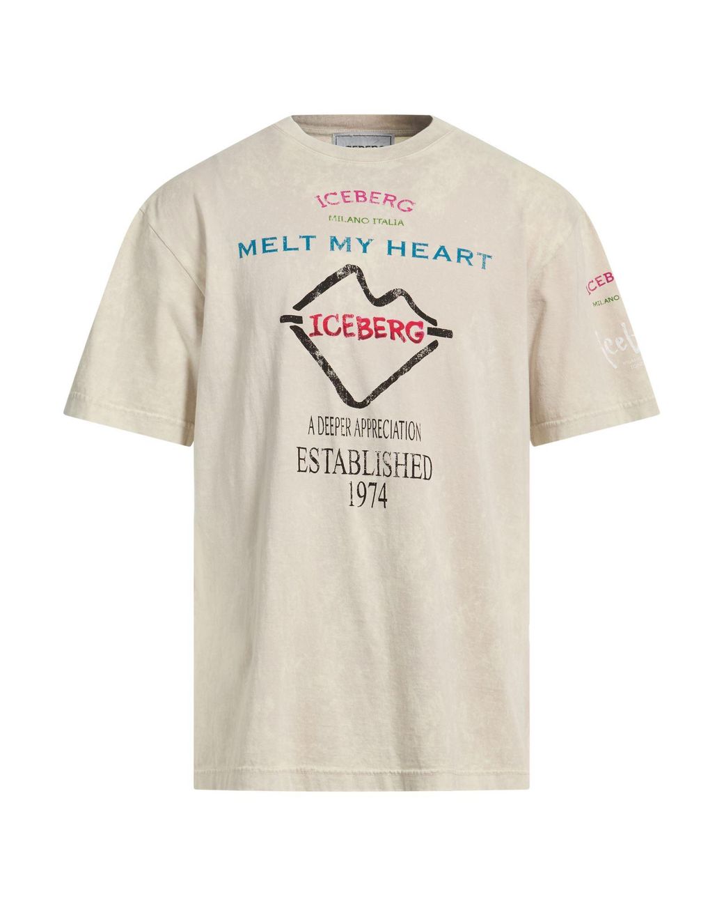 Iceberg T-Shirts in White for Men | Lyst UK