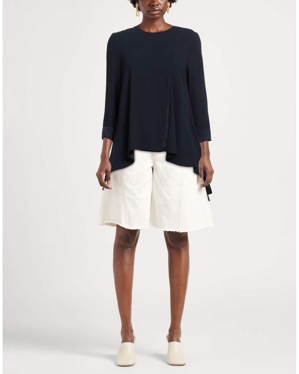 Tara Jarmon Midnight Top Triacetate, Polyethylene in Blue | Lyst UK
