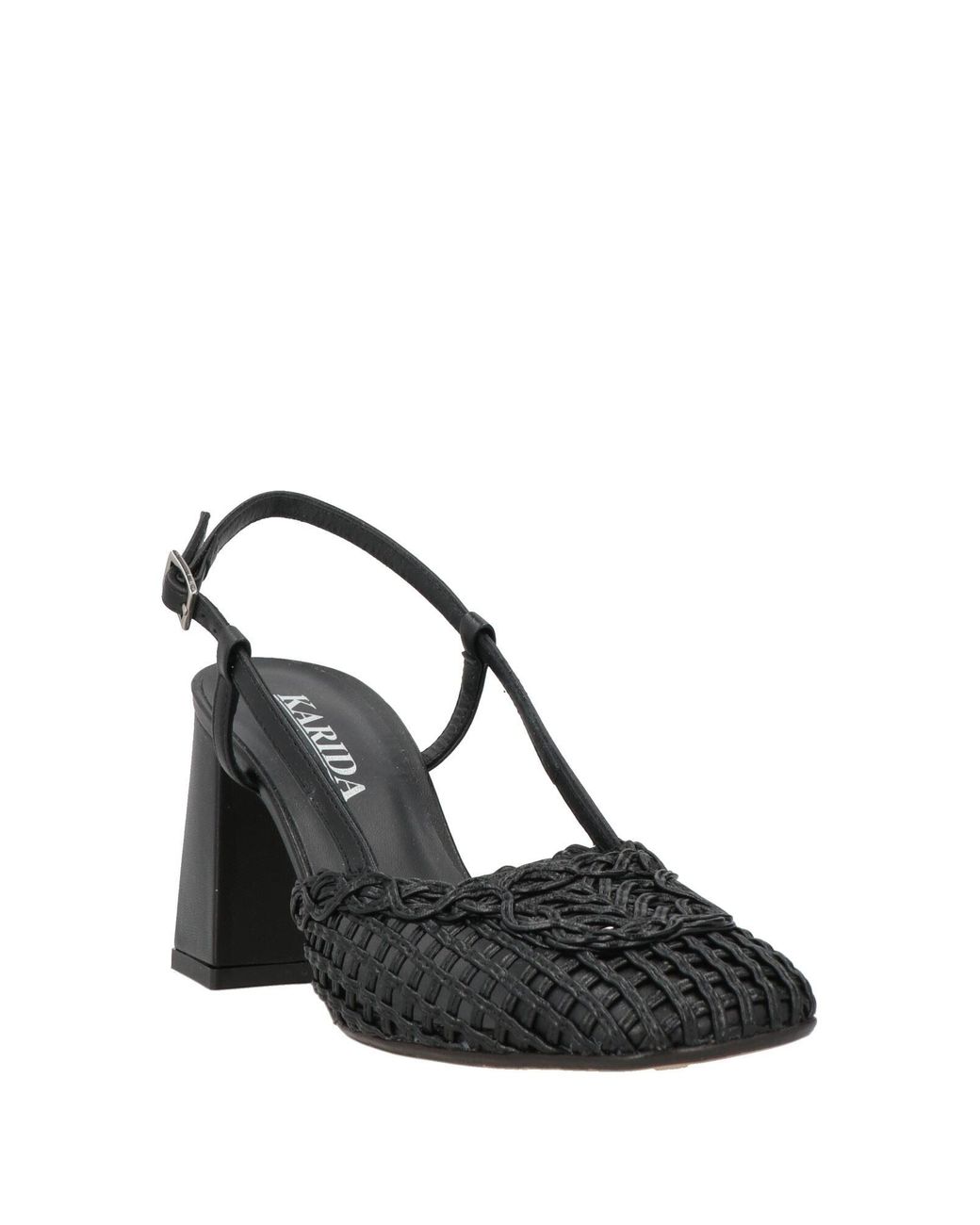 KARIDA Pumps Leather, Textile Fibers in Black | Lyst