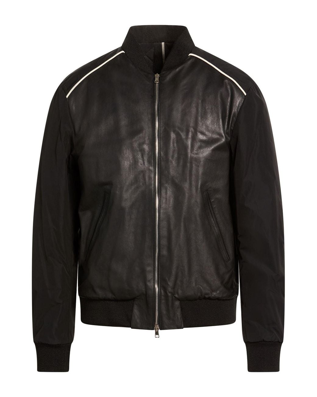 Low Brand Jacket Leather, Polyester in Black for Men | Lyst UK