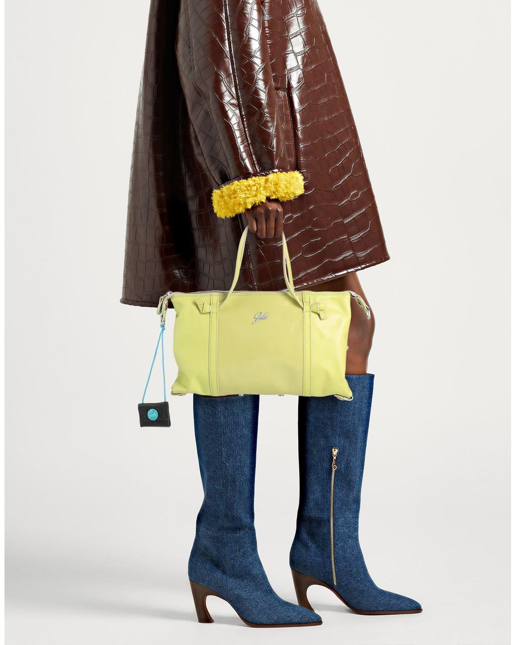 Gabs Gio Tg S -- Handbag Calfskin in Yellow | Lyst