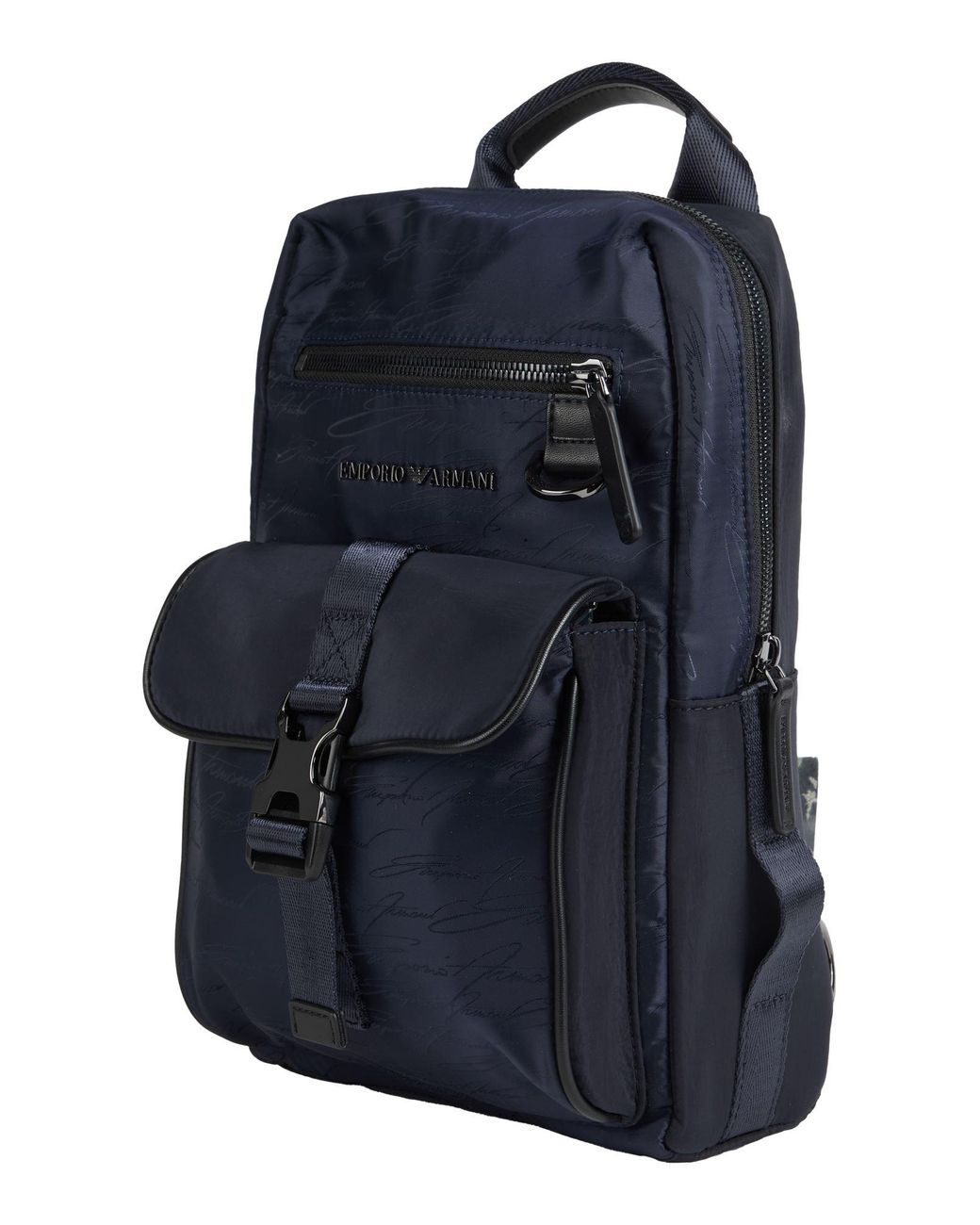 Emporio Armani Backpack Synthetic Fibers in Blue for Men | Lyst
