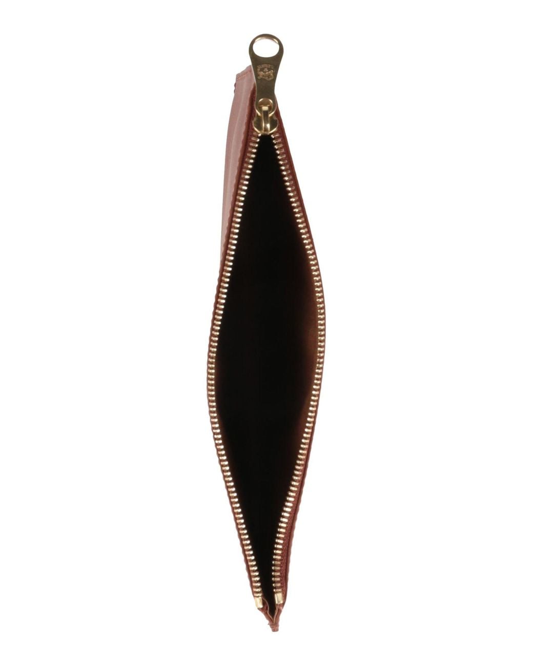 Il Bisonte Tan Pouch Leather in Red | Lyst