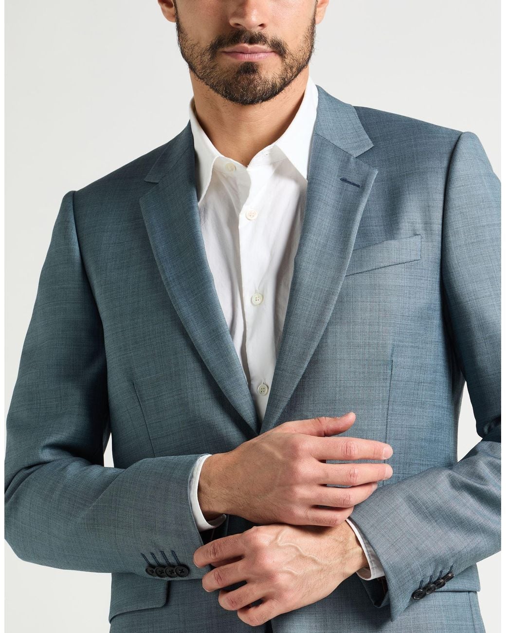 Paul Smith Slate Suit Wool in Blue for Men | Lyst