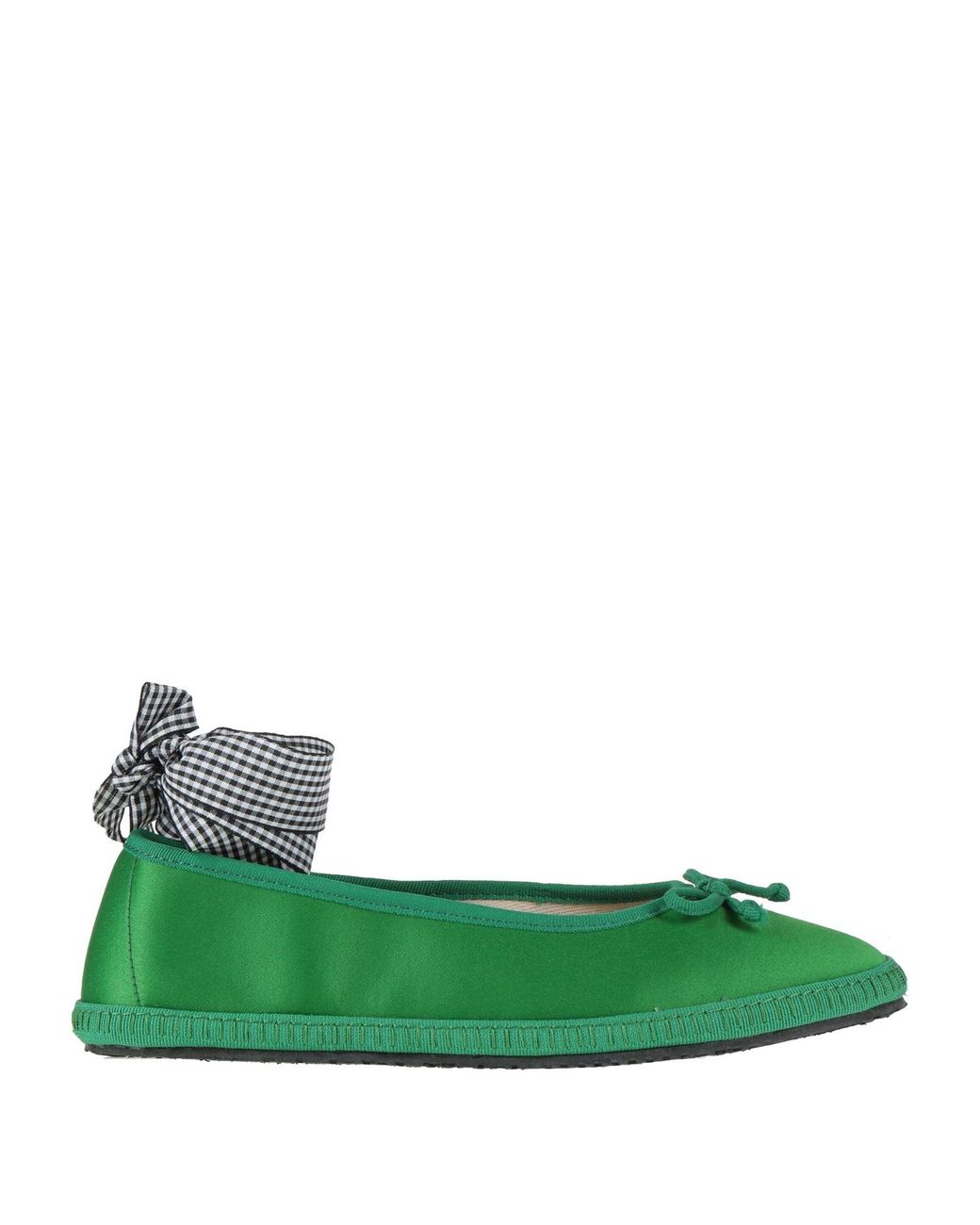 MyChalom Ballet Flats Textile Fibers in Green | Lyst