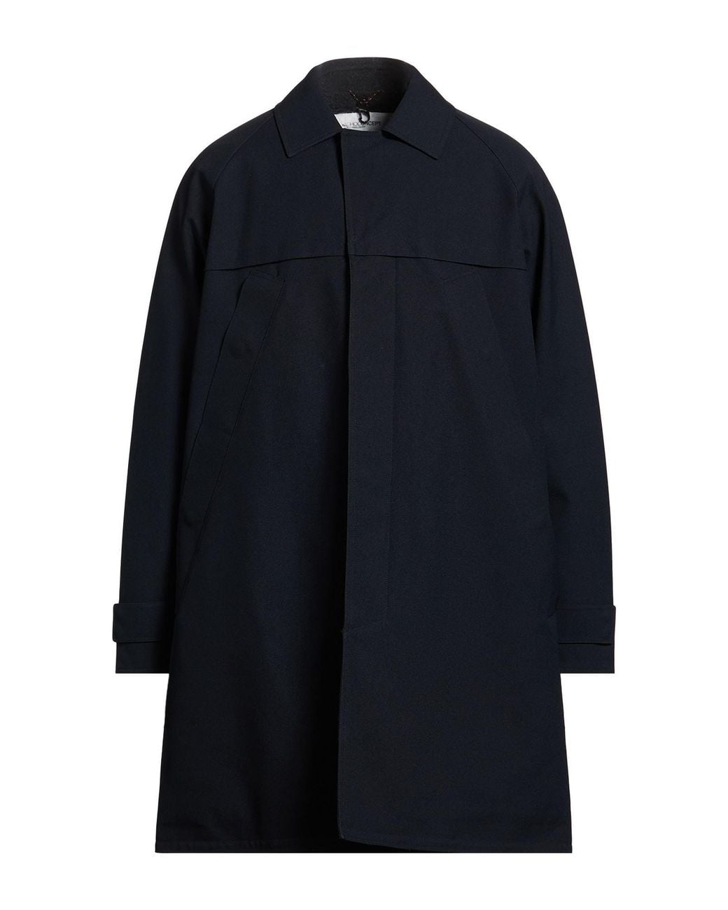 ADHOCONCEPT Overcoats & Trench Coats in Blue for Men | Lyst UK