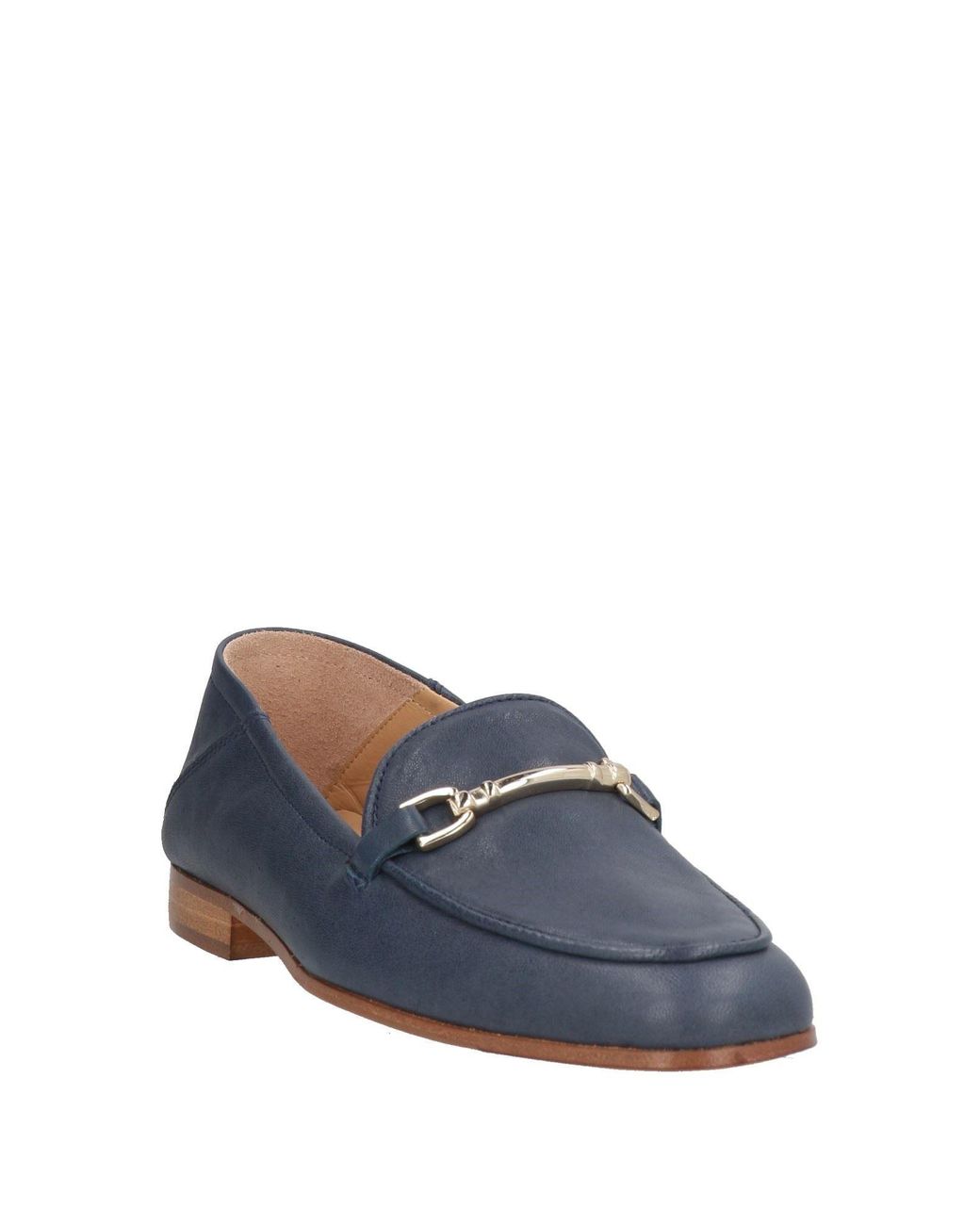 Lemarè Loafers Leather in Blue | Lyst