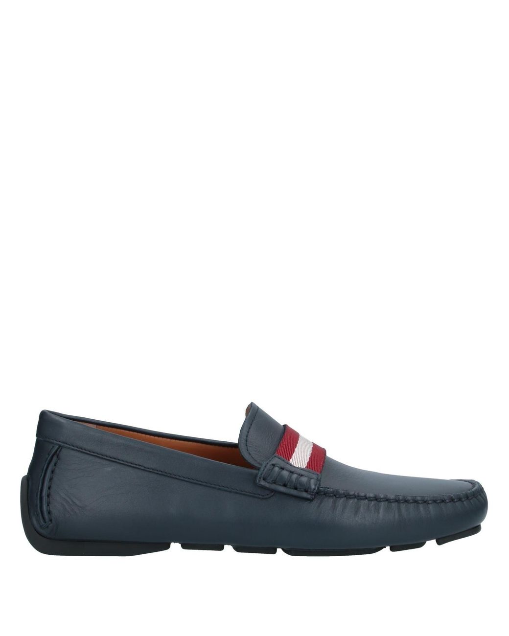 Bally Loafers Calfskin, Textile Fibers in Blue for Men | Lyst