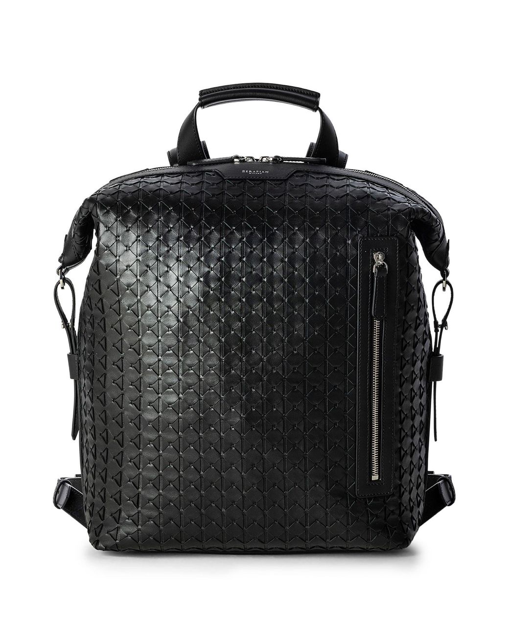 Serapian Backpack Leather in Black for Men | Lyst